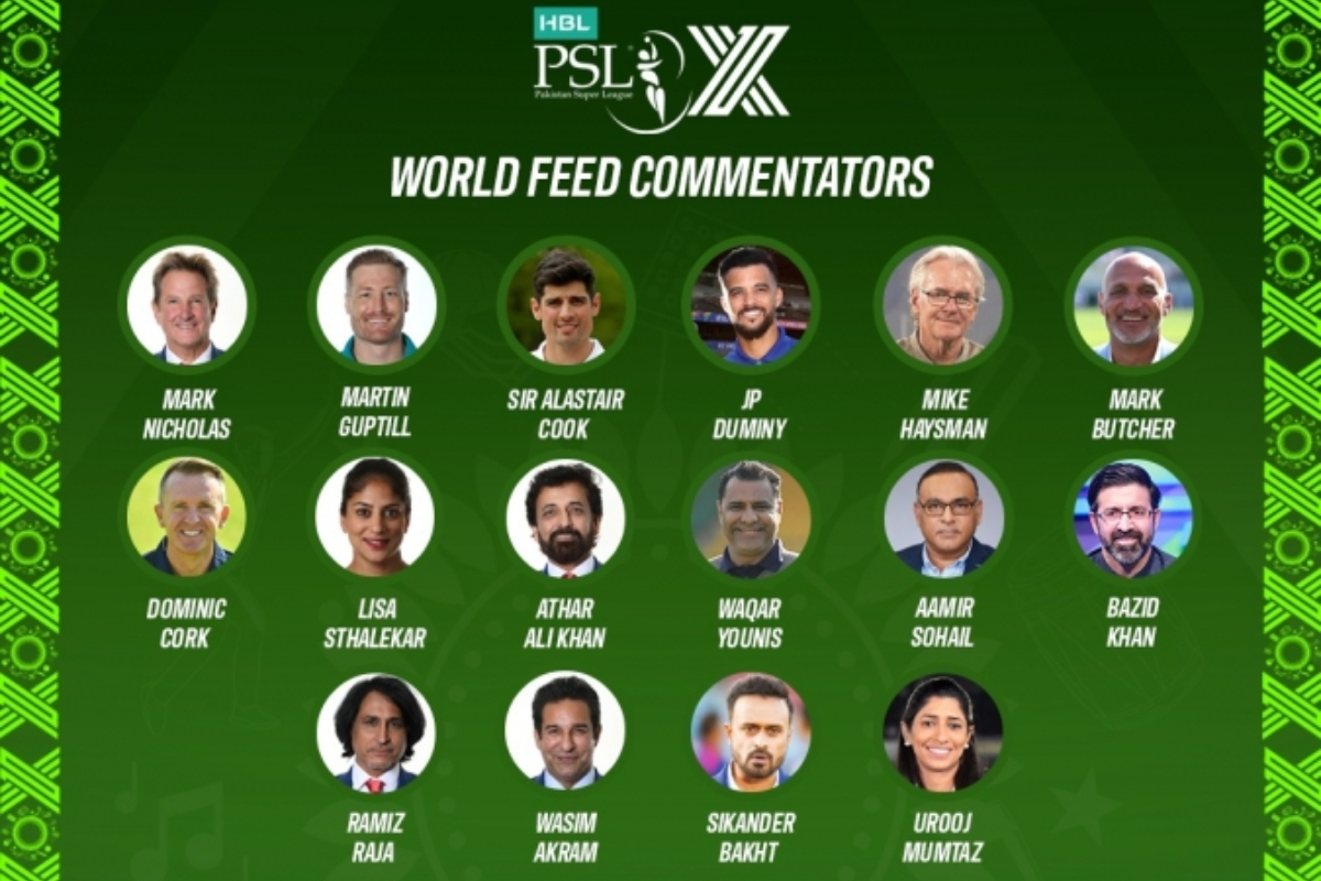 PSL X: PCB unveils star-studded commentary panel